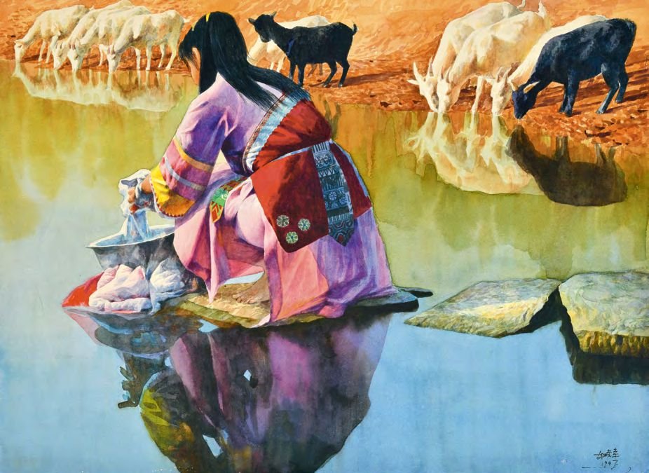 Chinese Watercolor Paintings | Original Art by Xiaoxing Hu